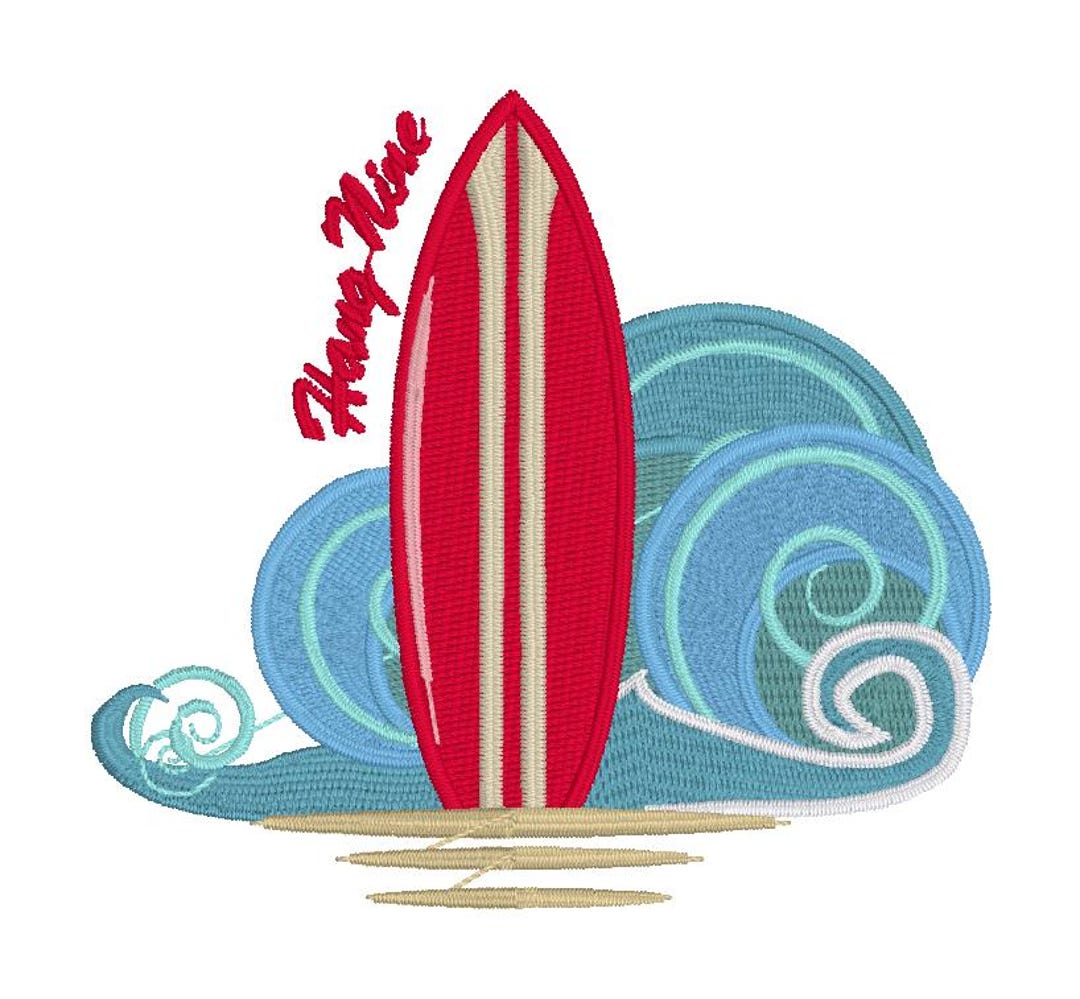 Surfboard - Machine Embroidery Design, Embroidery Designs, Machine ...