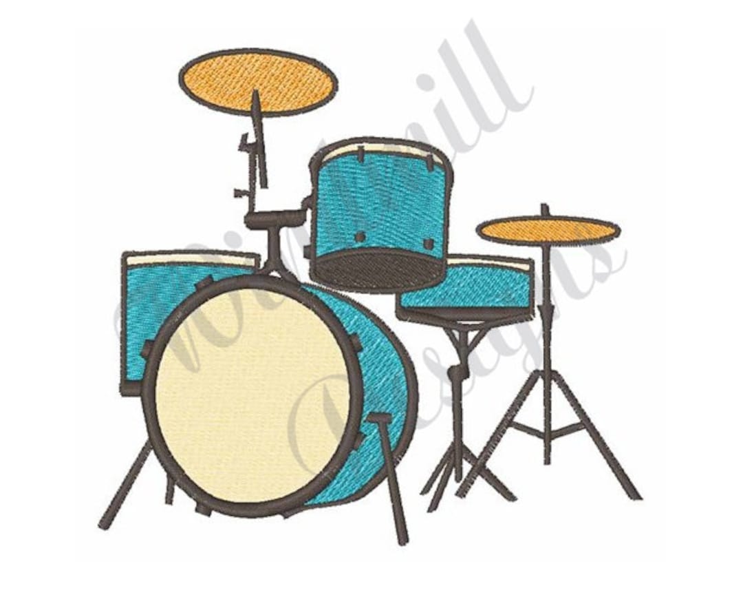 Drum Set - Machine Embroidery Design, Embroidery Designs, Machine ...