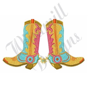 Cowboy Boots - Machine Embroidery Design, Embroidery Designs, Machine ...