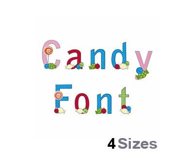 Candy Machine Embroidery Font Instant Download Embroidery Alphabet BX ...