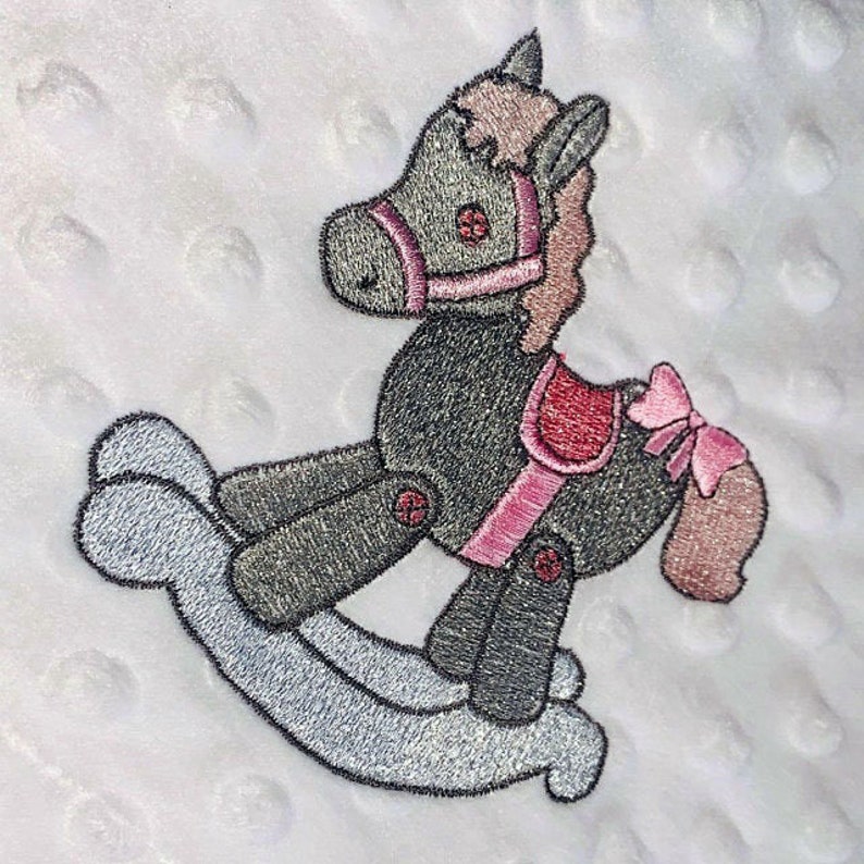 Baby Rocking Horse Machine Embroidery Design Embroidery - Etsy