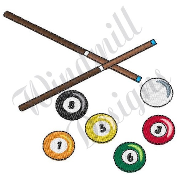 Billiards Embroidery - Etsy