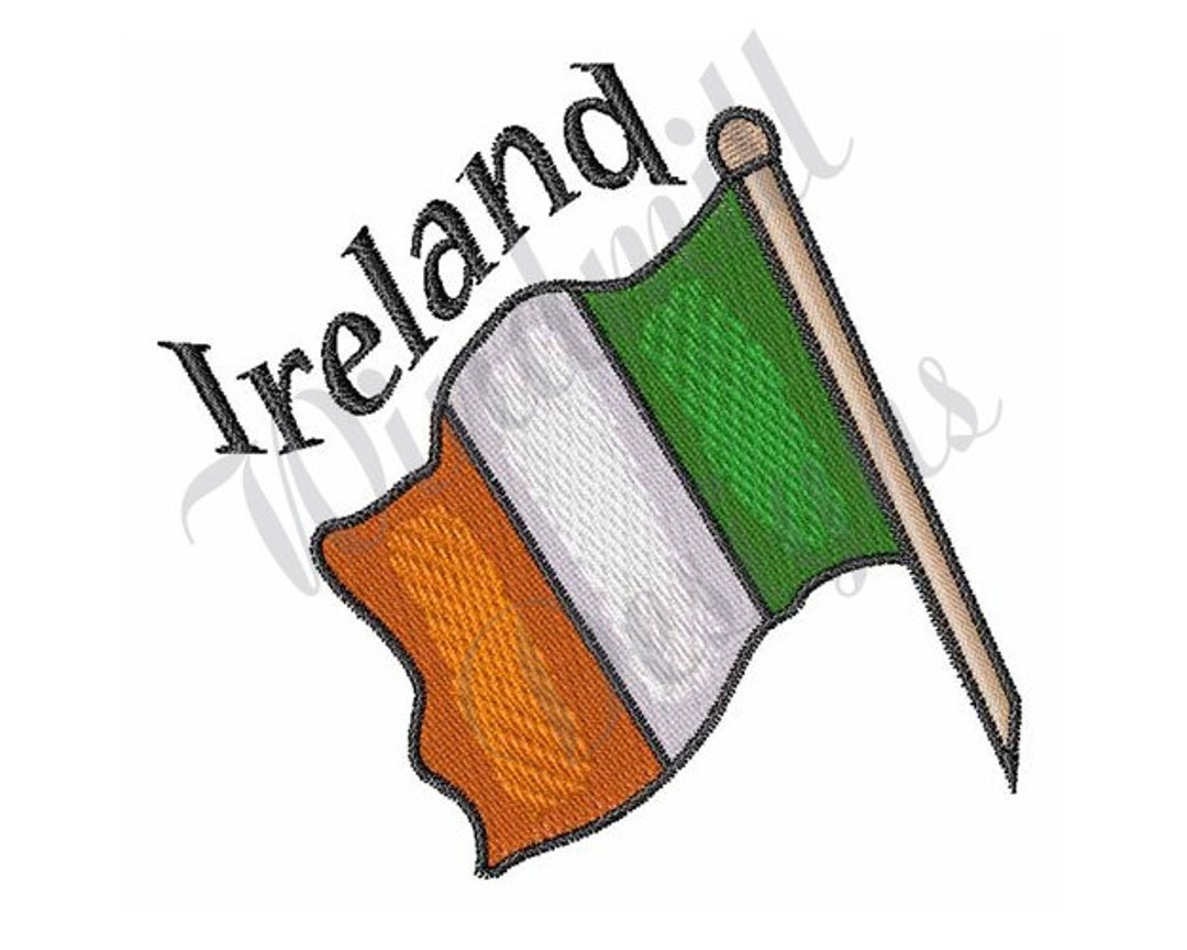 Ireland Flag - Machine Embroidery Design, Embroidery Designs, Machine ...