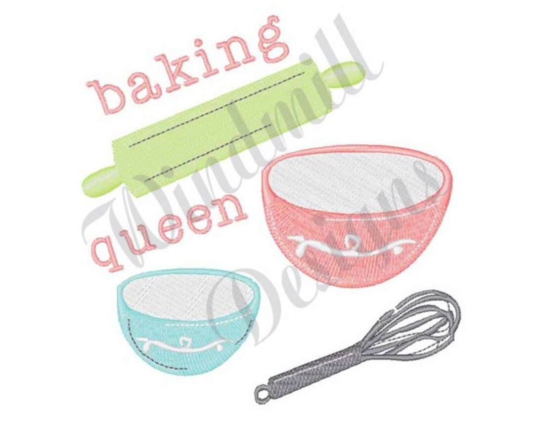 Baking Queen - Machine Embroidery Design, Embroidery Designs, Machine ...