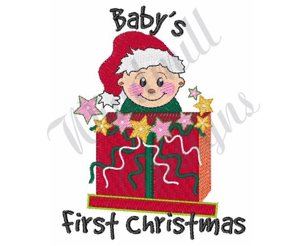 Baby's First Christmas - Machine Embroidery Design, Embroidery Designs ...