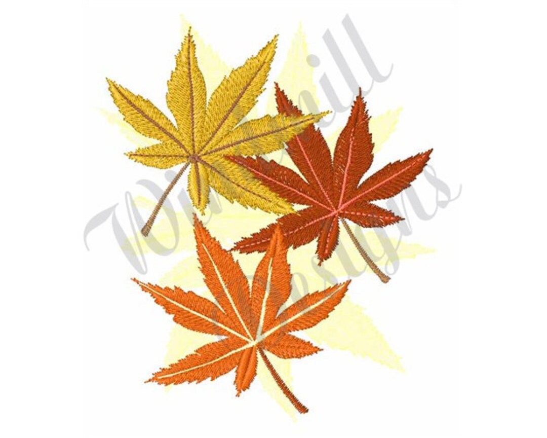 Fall Leaves -machine Embroidery Design, Embroidery Designs, Machine ...