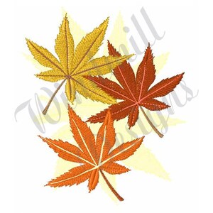 Fall Leaves -machine Embroidery Design, Embroidery Designs, Machine ...