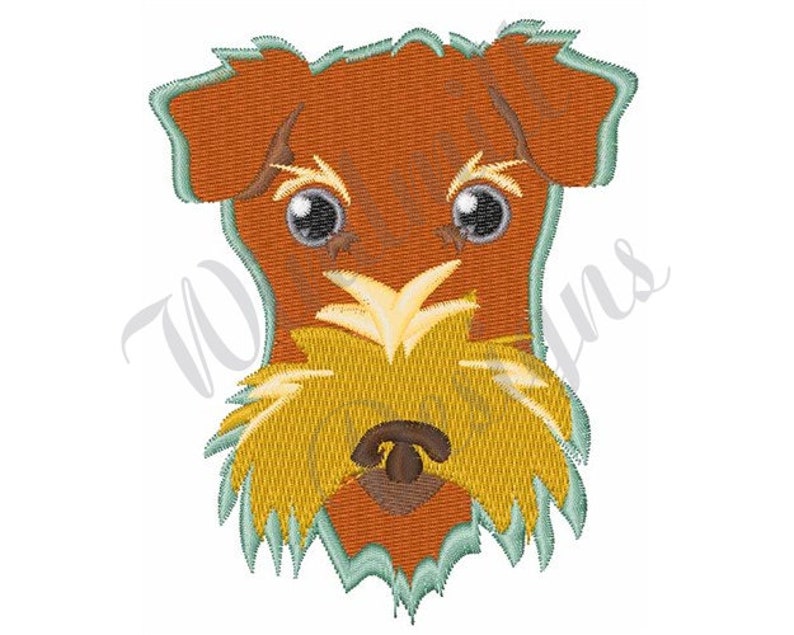 Terrier Dog Head machine Embroidery Design Embroidery - Etsy