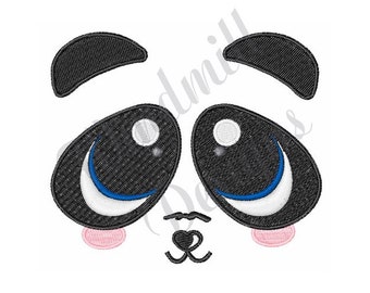 Panda Face Machine Embroidery Designs, Instantly Download - Etsy