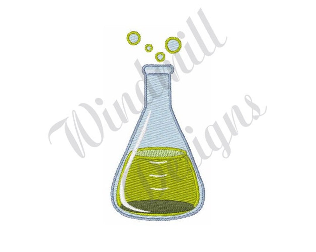 Science Beaker -machine Embroidery Design, Embroidery Designs, Machine ...