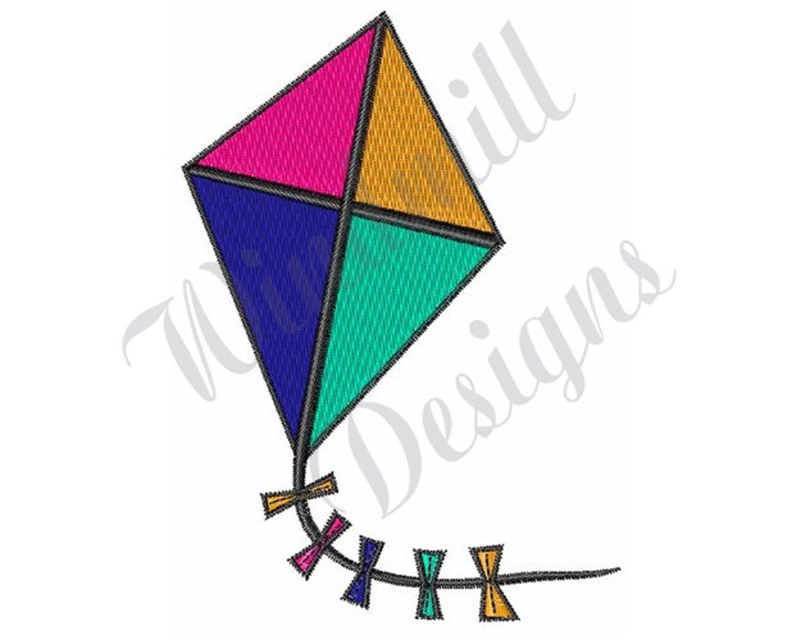 Flying Kite Machine Embroidery Design Embroidery Designs - Etsy
