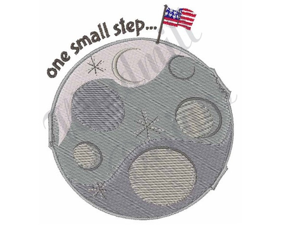 One Small Step Moon Walk - Machine Embroidery Design, Embroidery ...