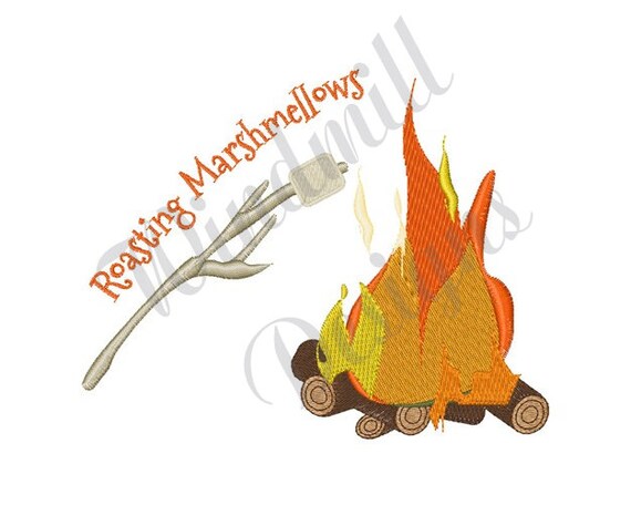 Campfire Machine Embroidery Design Embroidery Designs - Etsy
