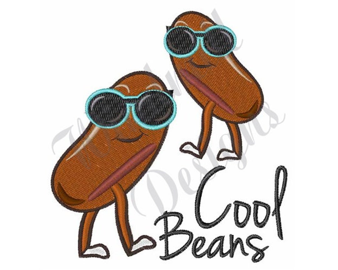Cool Beans - Machine Embroidery Design, Embroidery Designs, Machine ...