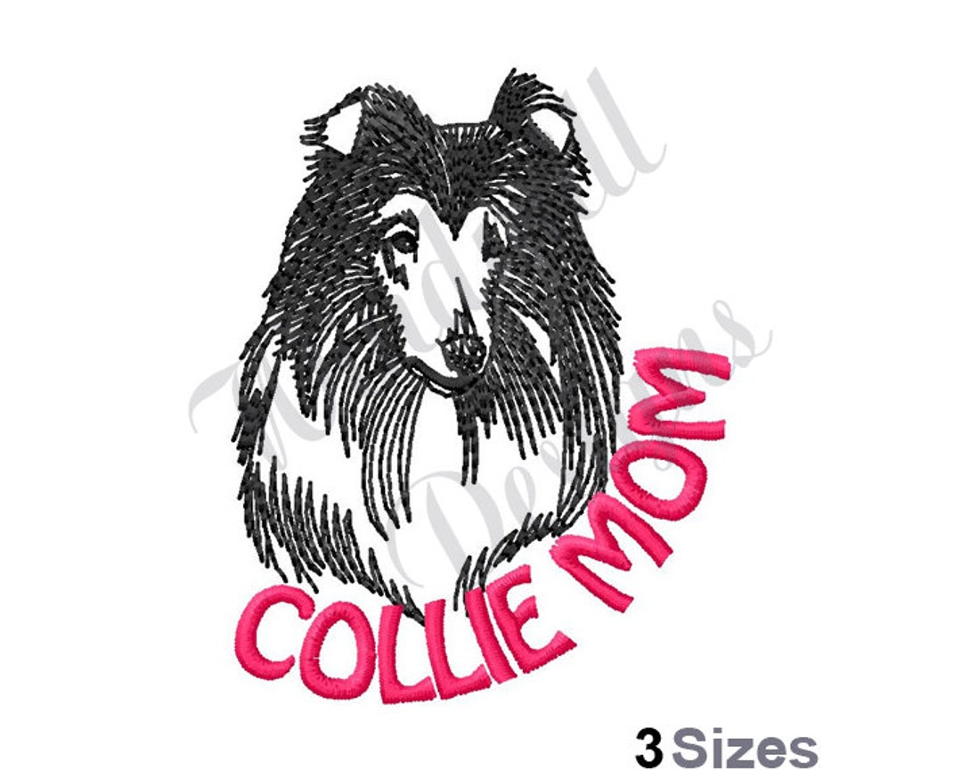 Border Collie Dog-machine Embroidery Design, Embroidery Designs ...