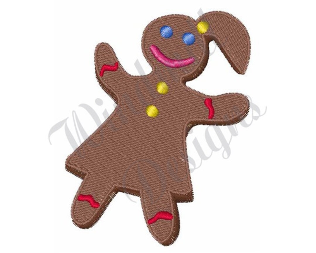 Gingerbread Girl -machine Embroidery Design, Embroidery Designs ...