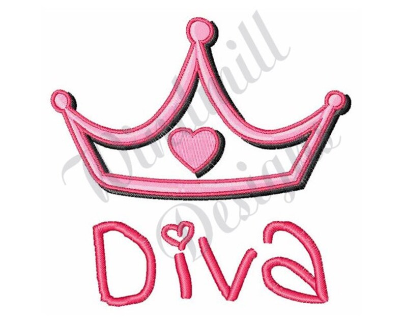 Diva Tiara - Machine Embroidery Design, Embroidery Designs, Machine ...