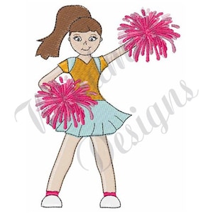 Cheerleader Girl -machine Embroidery Design, Embroidery Designs ...