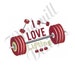 I Love Weight Lifting Machine Embroidery Design, Embroidery Designs ...