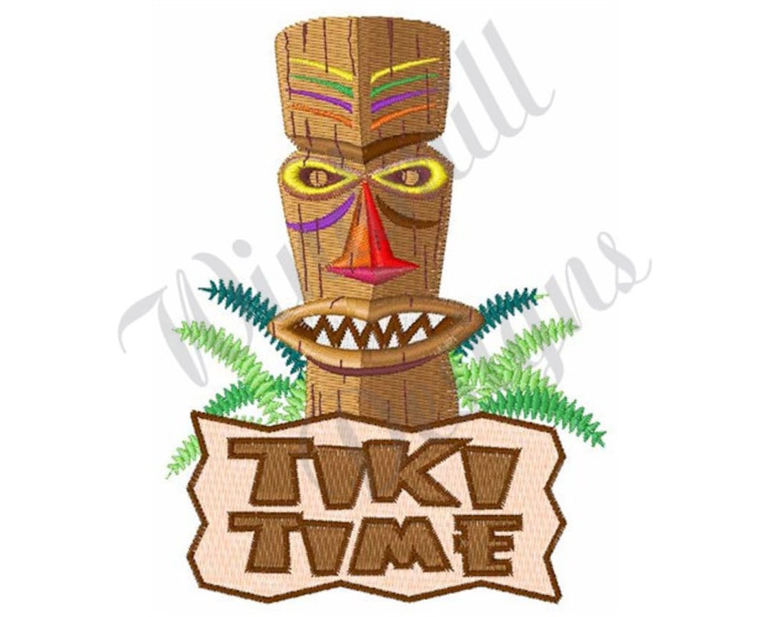 Tiki Time - Machine Embroidery Design, Embroidery Designs, Machine ...
