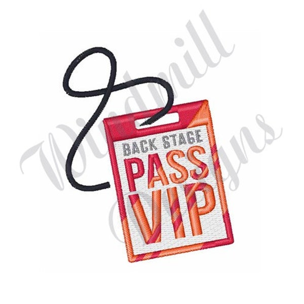 Back Stage Pass Template - Etsy