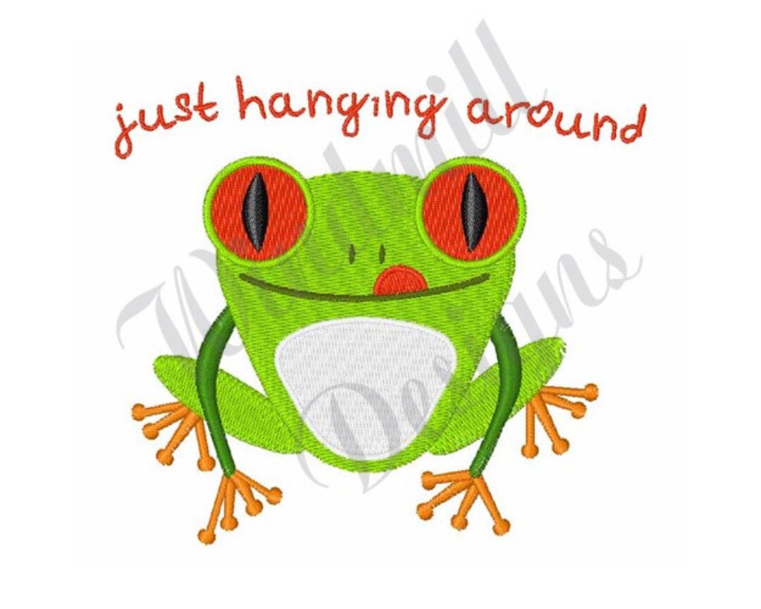 Green Tree Frog - Machine Embroidery Design, Embroidery Designs ...