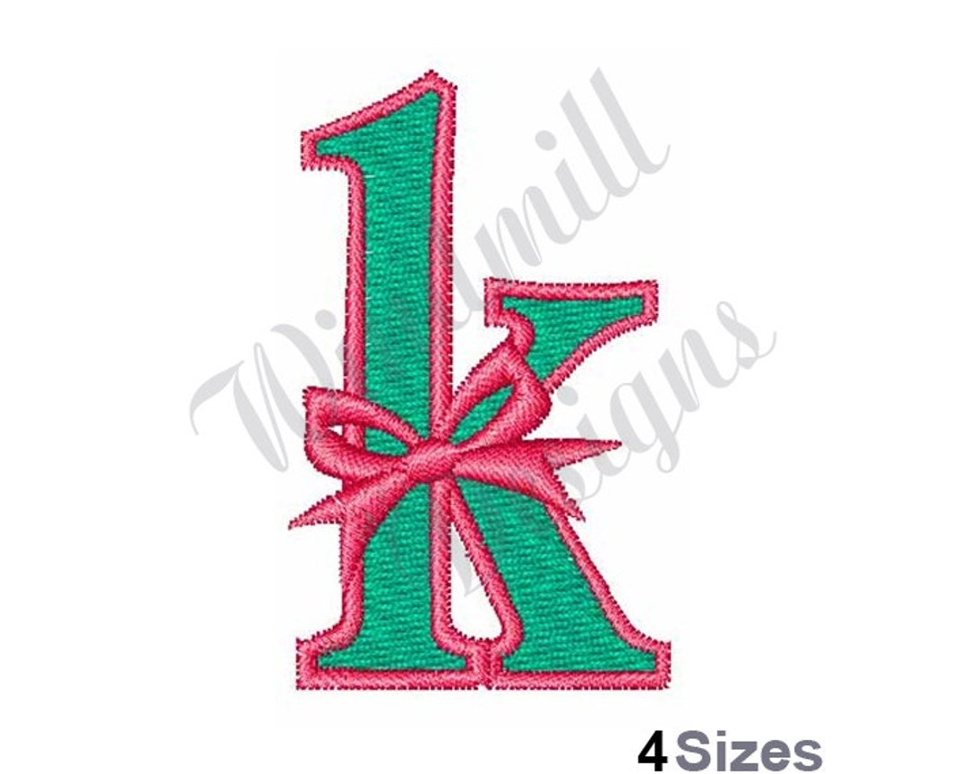 Pretty Princess Letter K - Machine Embroidery Design, Embroidery ...