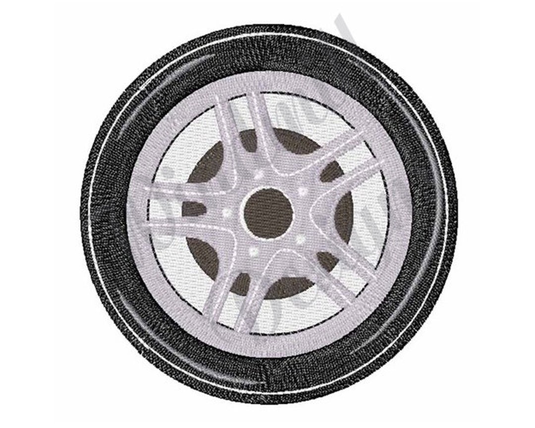 Car Tire & Wheel- Machine Embroidery Design, Embroidery Designs ...