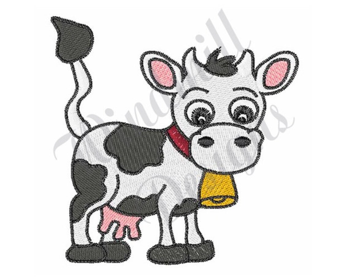 Milk Cow Machine Embroidery Design Embroidery Designs - Etsy