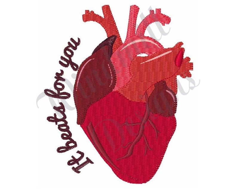 Heart Beats for You Machine Embroidery Design Embroidery - Etsy