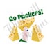 Go Packers Cheese Head Machine Embroidery Design. Green Bay Packers Fan ...
