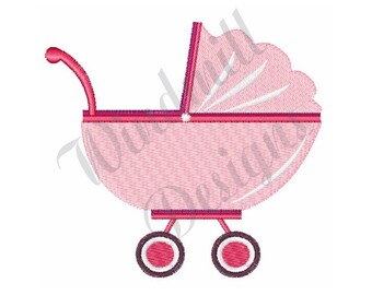 Fsl Buggy Stroller Ornament Machine Embroidery Design Embroidery