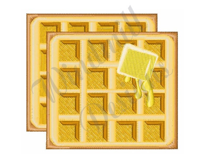 Buttered Waffles Machine Embroidery Design, Embroidery Designs, Machine ...