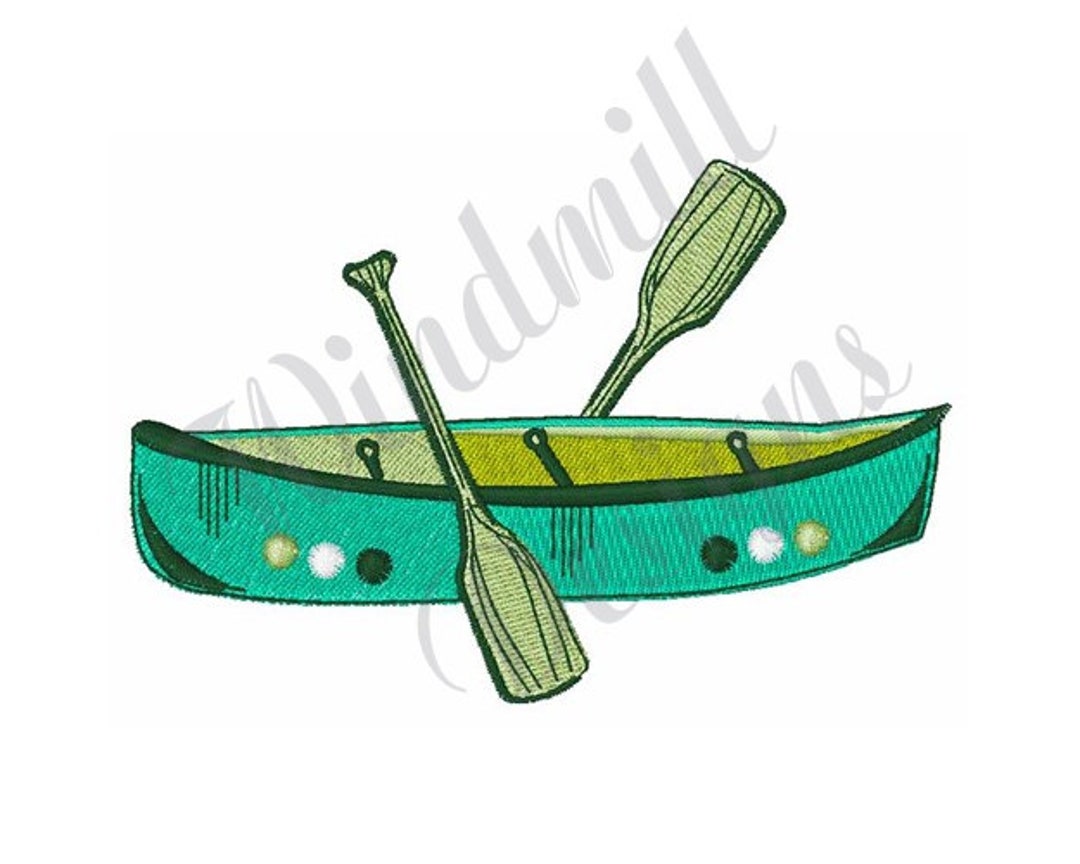 Canoe Boat -machine Embroidery Design, Embroidery Designs, Machine ...