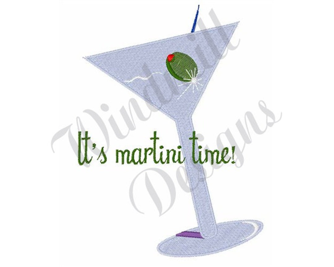 Martini - Machine Embroidery Design, Embroidery Designs, Machine ...
