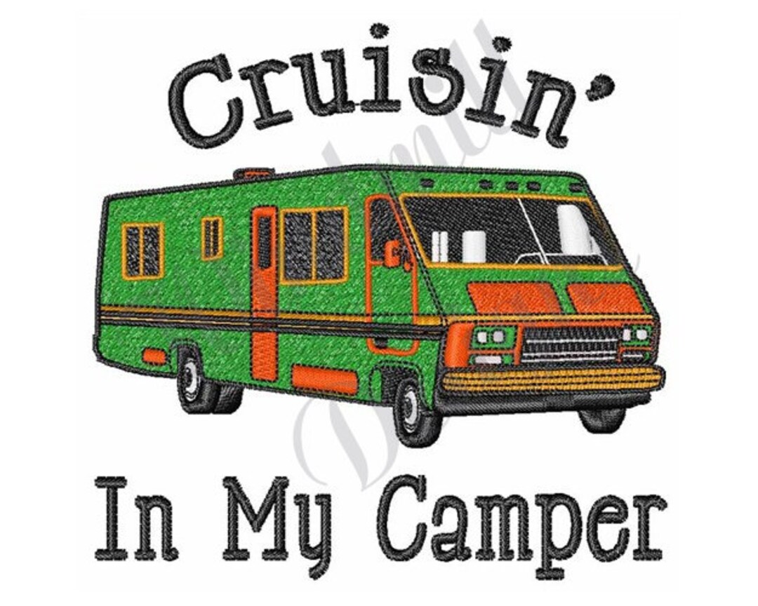 RV Camper - Machine Embroidery Design, Embroidery Designs, Machine ...