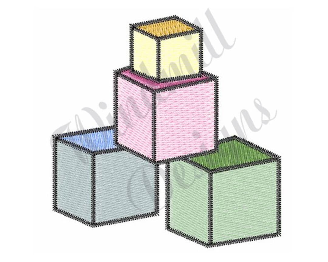 Baby Blocks - Machine Embroidery Design, Embroidery Designs, Machine ...
