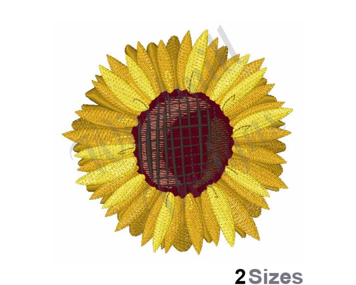 Sunflower Machine Embroidery Design Embroidery Designs - Etsy