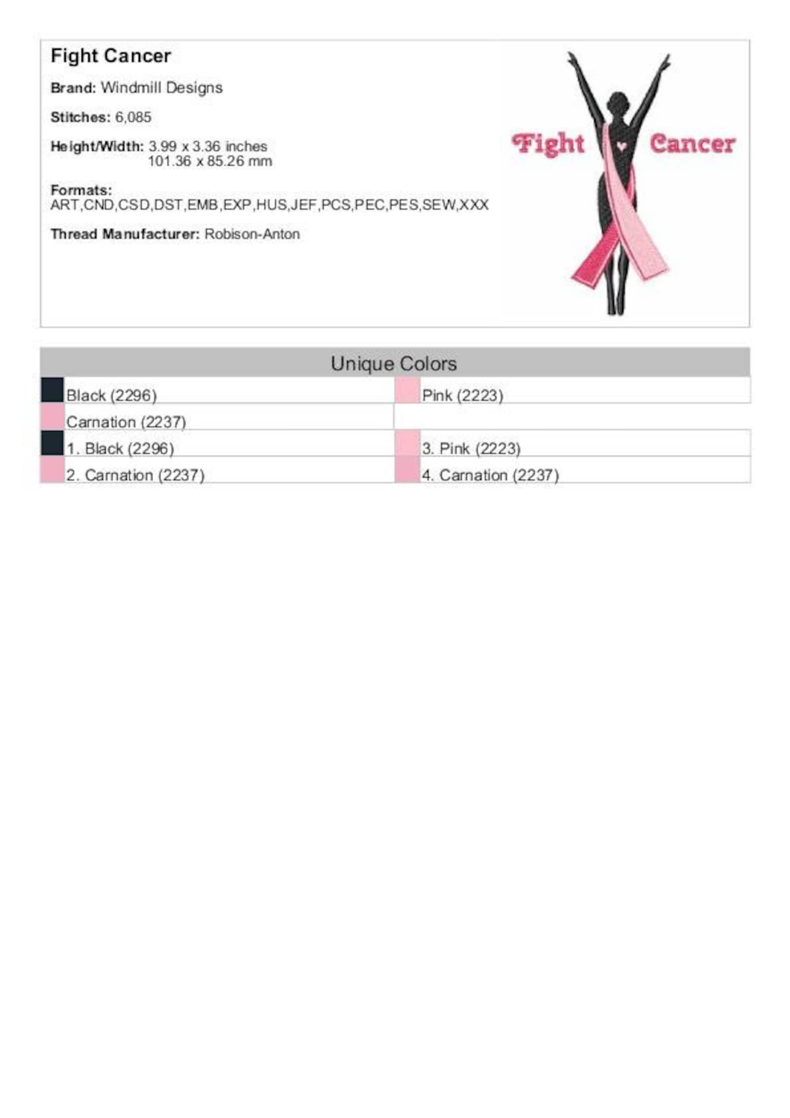Fight Cancer Ribbon Machine Embroidery Design, Embroidery Designs ...