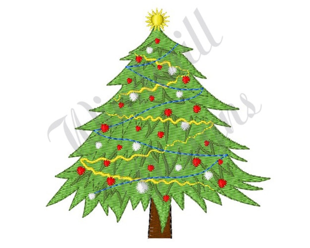 Christmas Tree - Machine Embroidery Design, Embroidery Designs, Machine ...