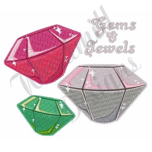 Gems & Jewels - Machine Embroidery Design, Embroidery Designs, Machine ...