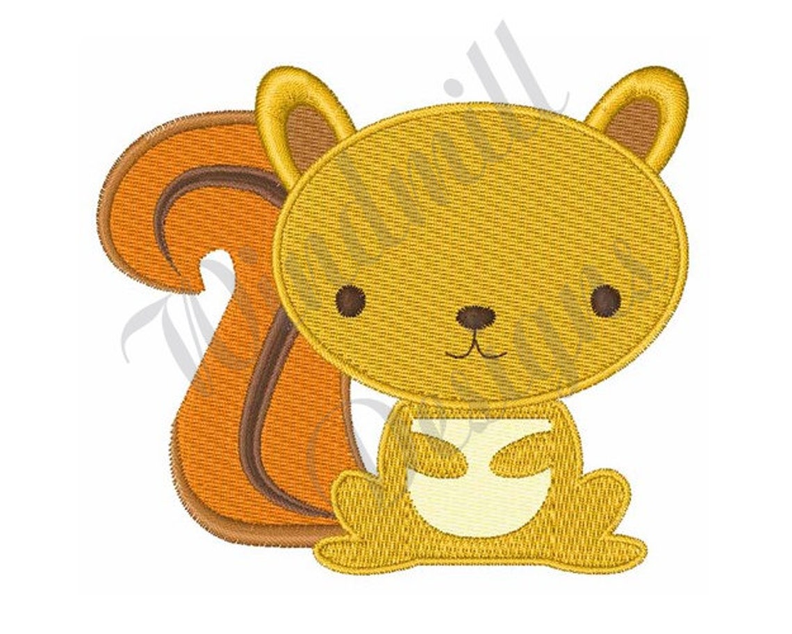 Cute Squirrel Machine Embroidery Design Embroidery Designs - Etsy