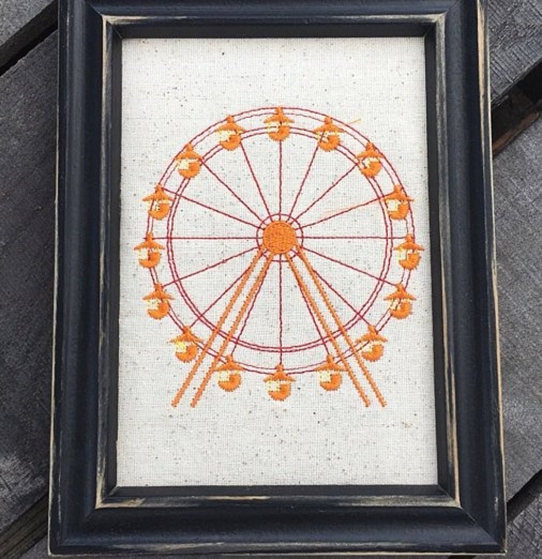 Ferris Wheel Machine Embroidery Design, Embroidery Designs, Machine ...