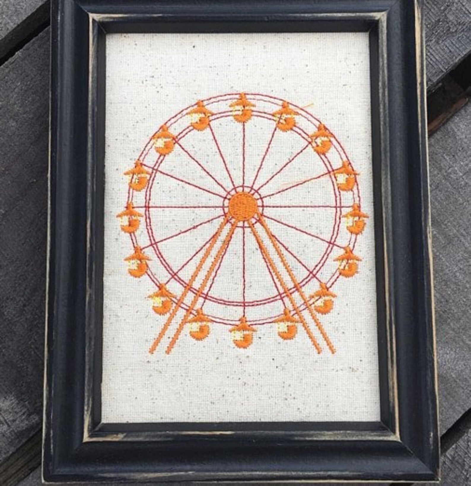 Ferris Wheel Machine Embroidery Design Embroidery Designs | Etsy