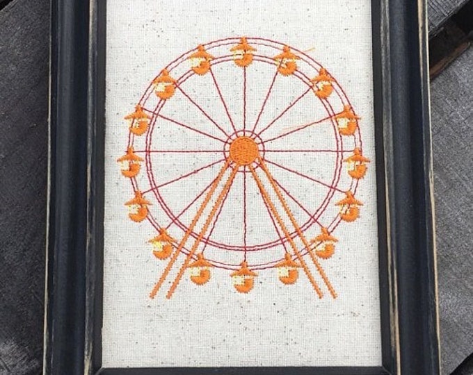 Ferris Wheel Machine Embroidery Design Embroidery Designs - Etsy