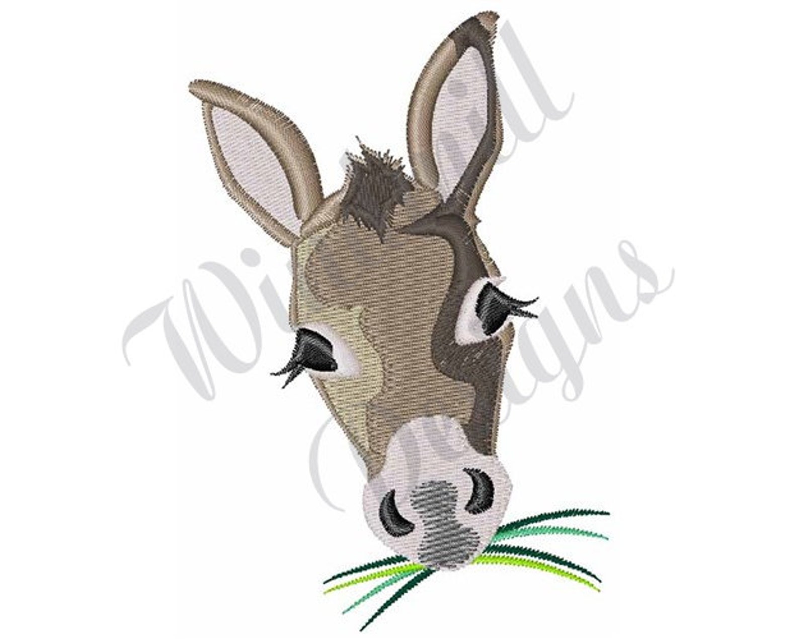 Donkey Head Machine Embroidery Design Embroidery Designs - Etsy