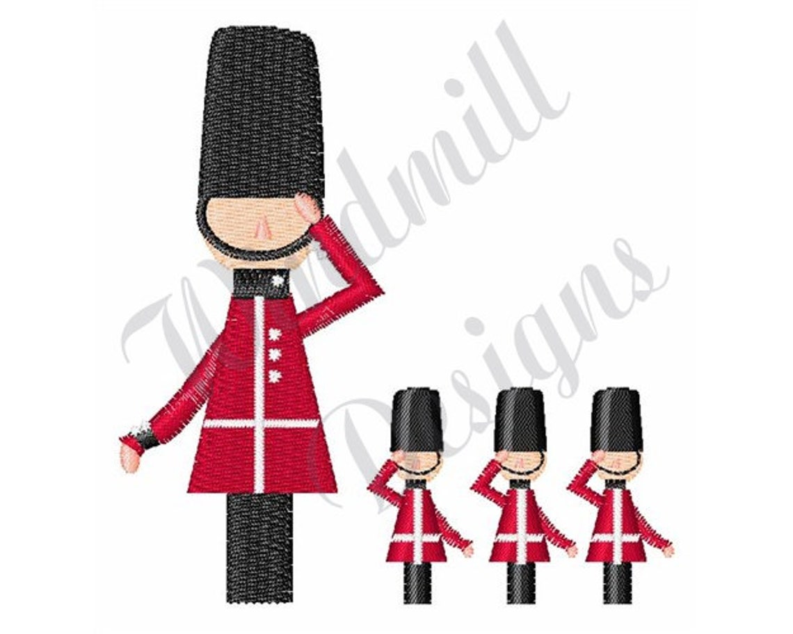 British Guards Machine Embroidery Design Embroidery Designs - Etsy