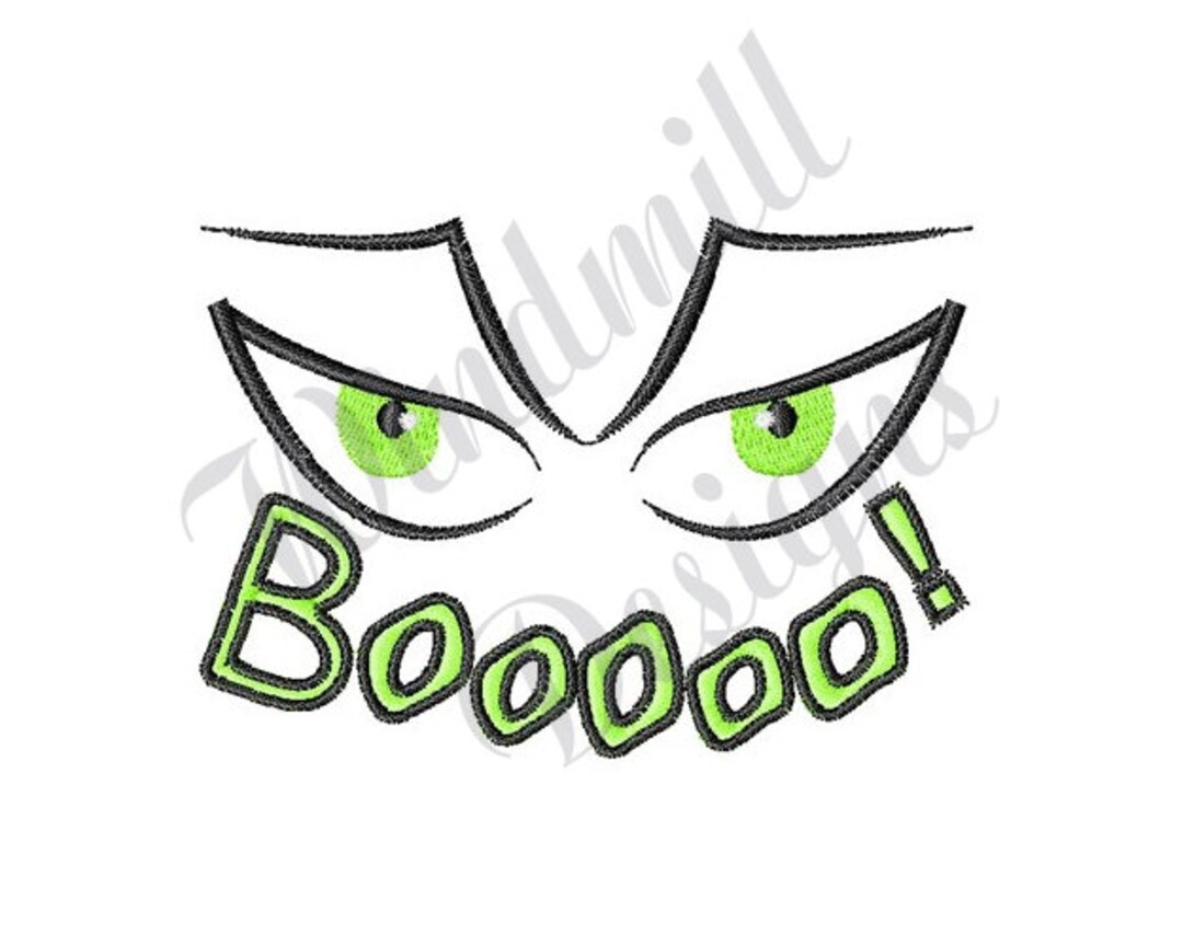 Scary Eye Boo - Machine Embroidery Design, Embroidery Designs, Machine ...