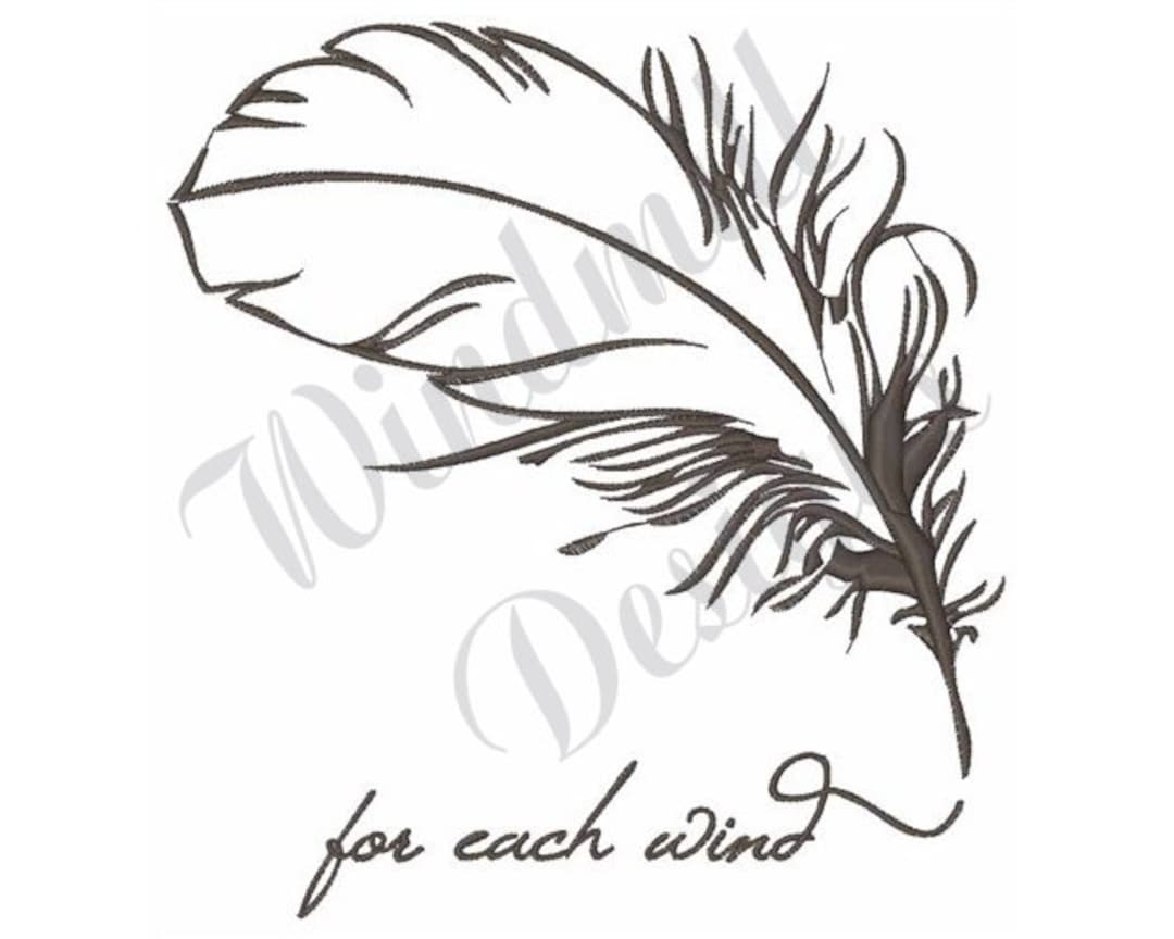 Feather Pen - Machine Embroidery Design, Embroidery Designs, Machine ...