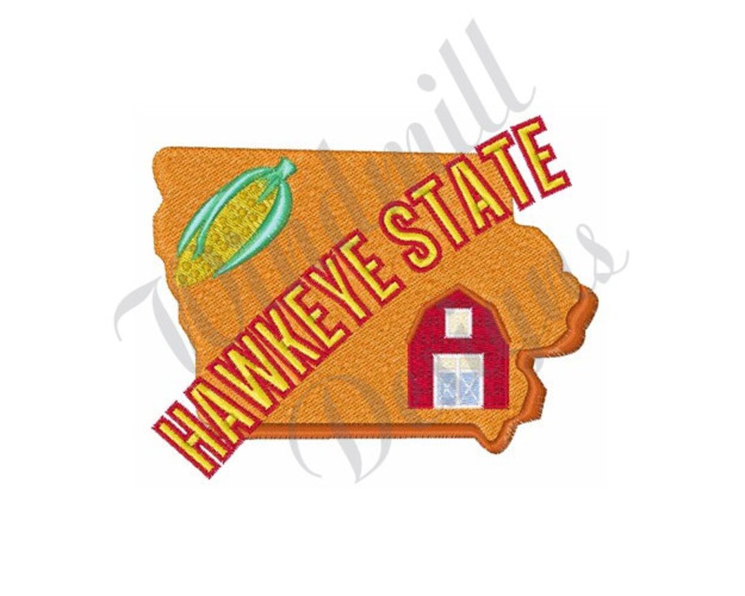 Hawkeye Iowa State Machine Embroidery Design, Embroidery Designs ...